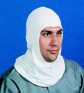 Full Face Kevlar Sock Hood with cape -yellow - MIFCO